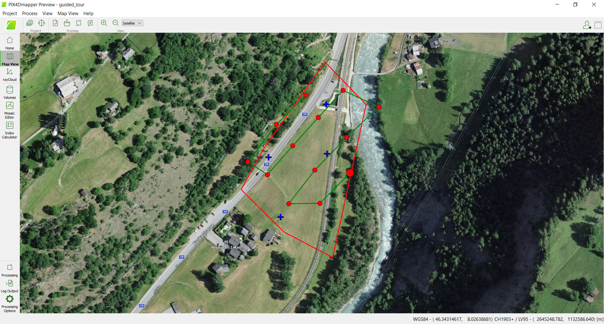 Interface - PIX4Dmapper